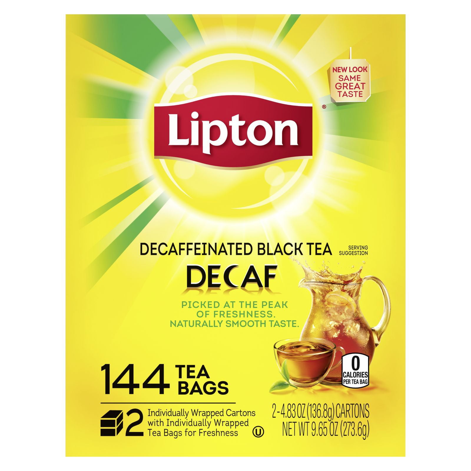 Lipton Decaffeinated Tea Bags, 144 pk. - Walmart.com