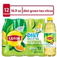 Lipton Diet Green Tea Citrus Iced Tea, Bottled Tea Drink, 16.9 fl oz ...