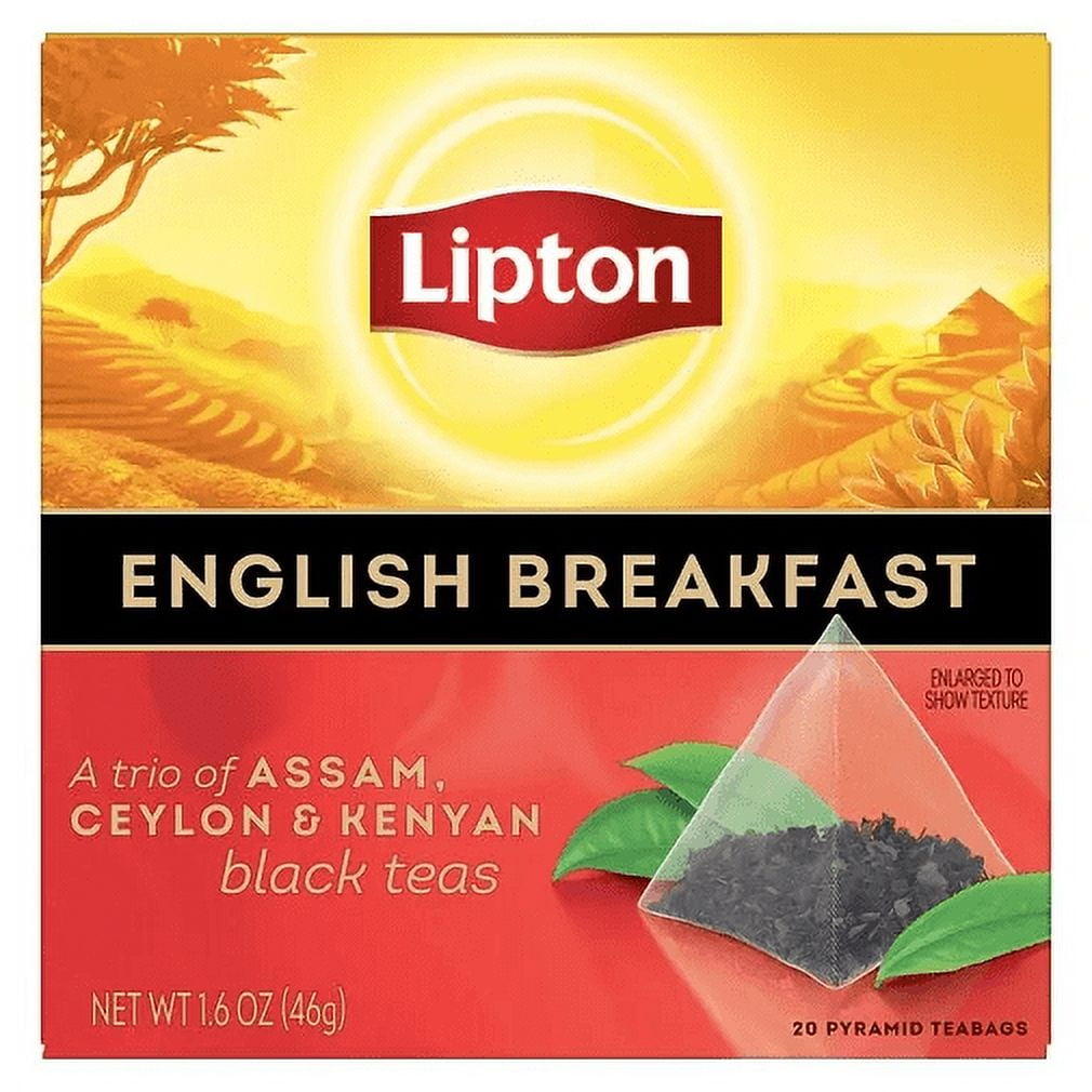 Lipton English Breakfast Black Tea Pyramid Tea Bags - Walmart.com