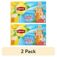 Lipton Southern Sweet Iced Tea Bags, Pre-Sweetened, Brewed, 22 Count ...