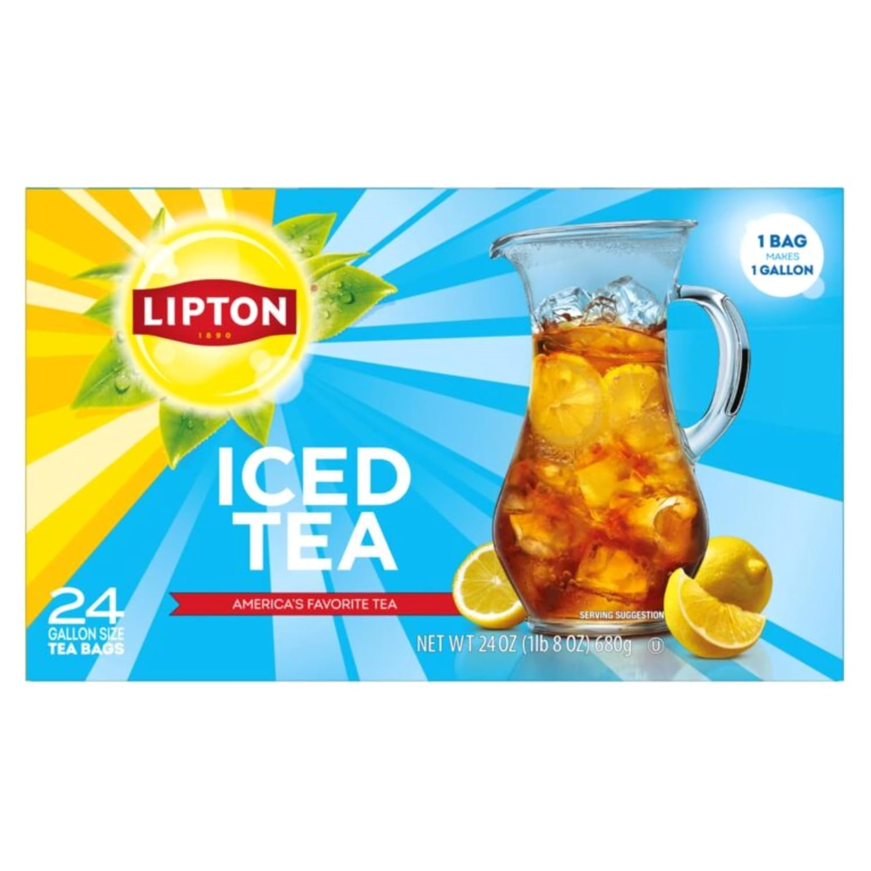 Lipton Tea Bags for Office Breakroom Iced Tea Brewing - Walmart ...