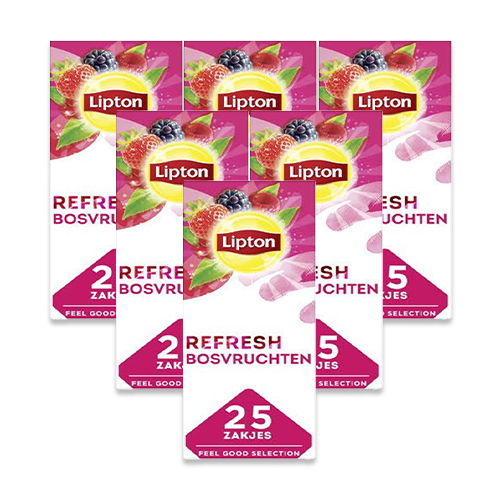 Lipton - Feel Good Selection Black Tea Forest Fruits - 6x 25 Tea bags ...