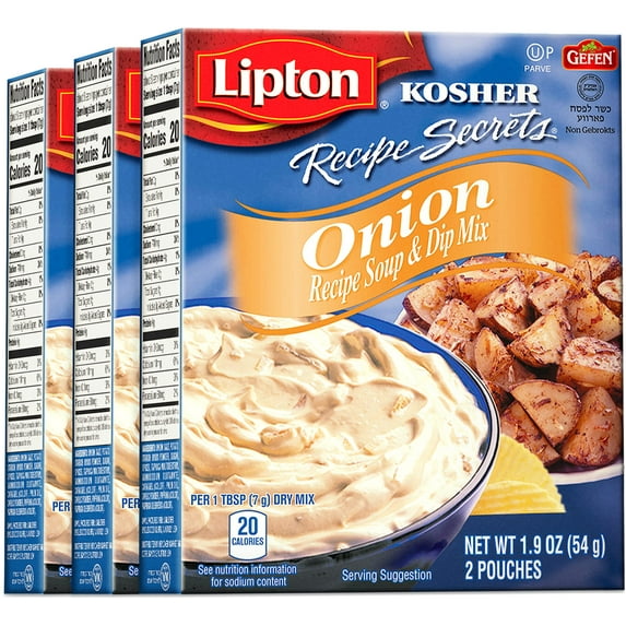Lipton Gluten Free (Not BCF26 Certified) Onion Soup & Dip Mix, 1.9oz (3 ...