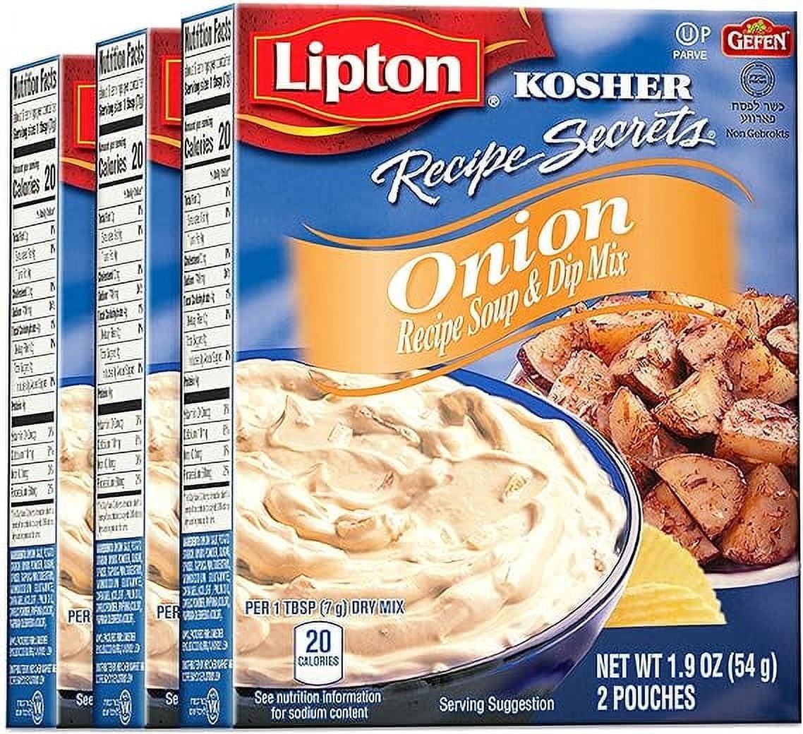 Lipton, Onion Soup & Dip Mix, 1.9oz 3pk, Kosher Passover - Walmart.com