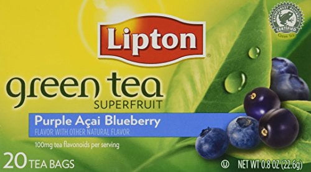 Lipton Green Tea Bags, Antioxidant, Iced, Supportive, Superfruit ...