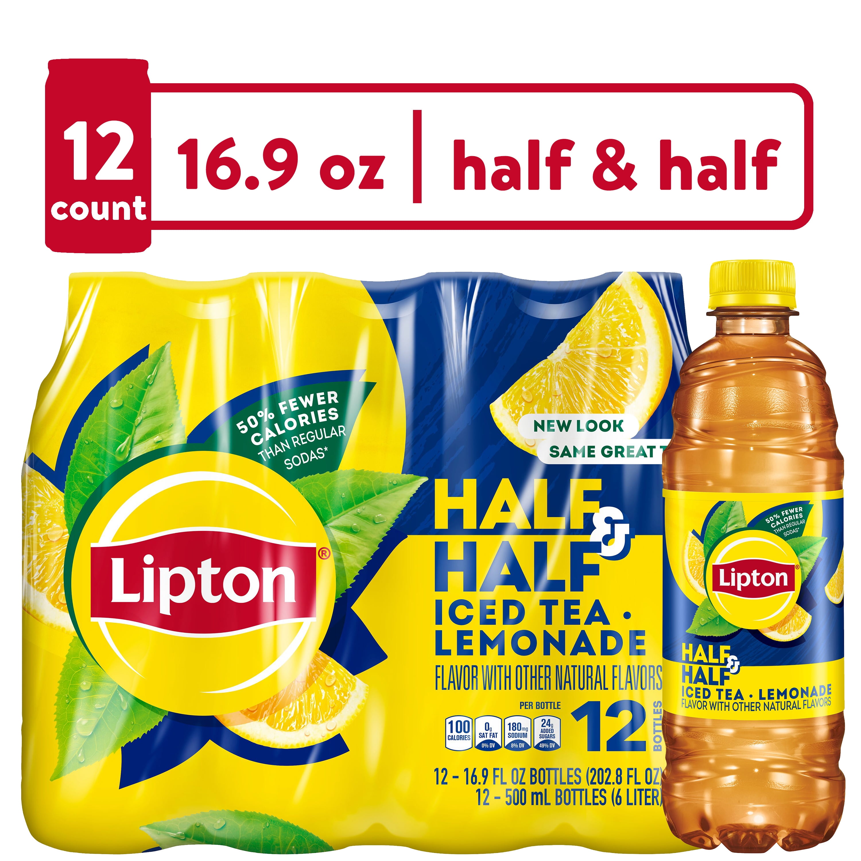 Lipton Half & Half Iced Tea and Lemonade, 16.9 oz, 12 Pack in Nepal at ...