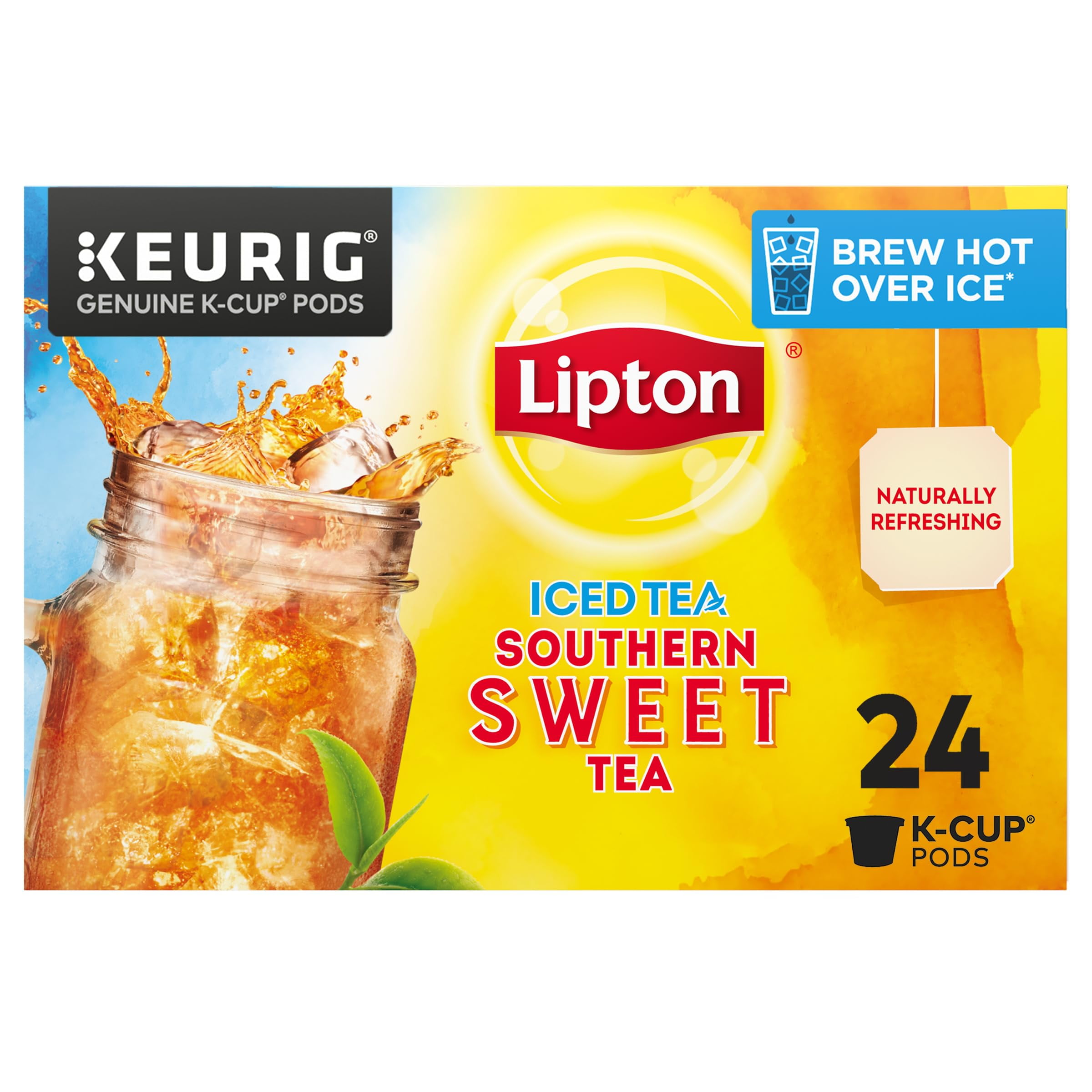 Lipton Iced Tea AJH3 K-Cups, Southern Sweet Black Tea, 24 Total K-Cup ...
