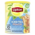 Lipton Instant Peach Iced Tea Mix, Sweetened, Caffeinated, Dairy Free ...