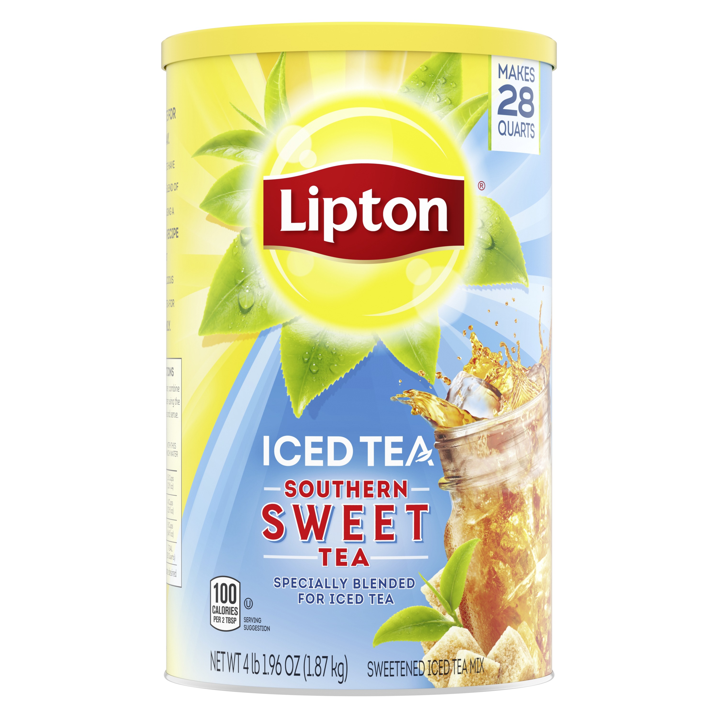 Lipton Iced Tea Mix Black Tea, Decaffeinated, 30 Quarts - Walmart.com
