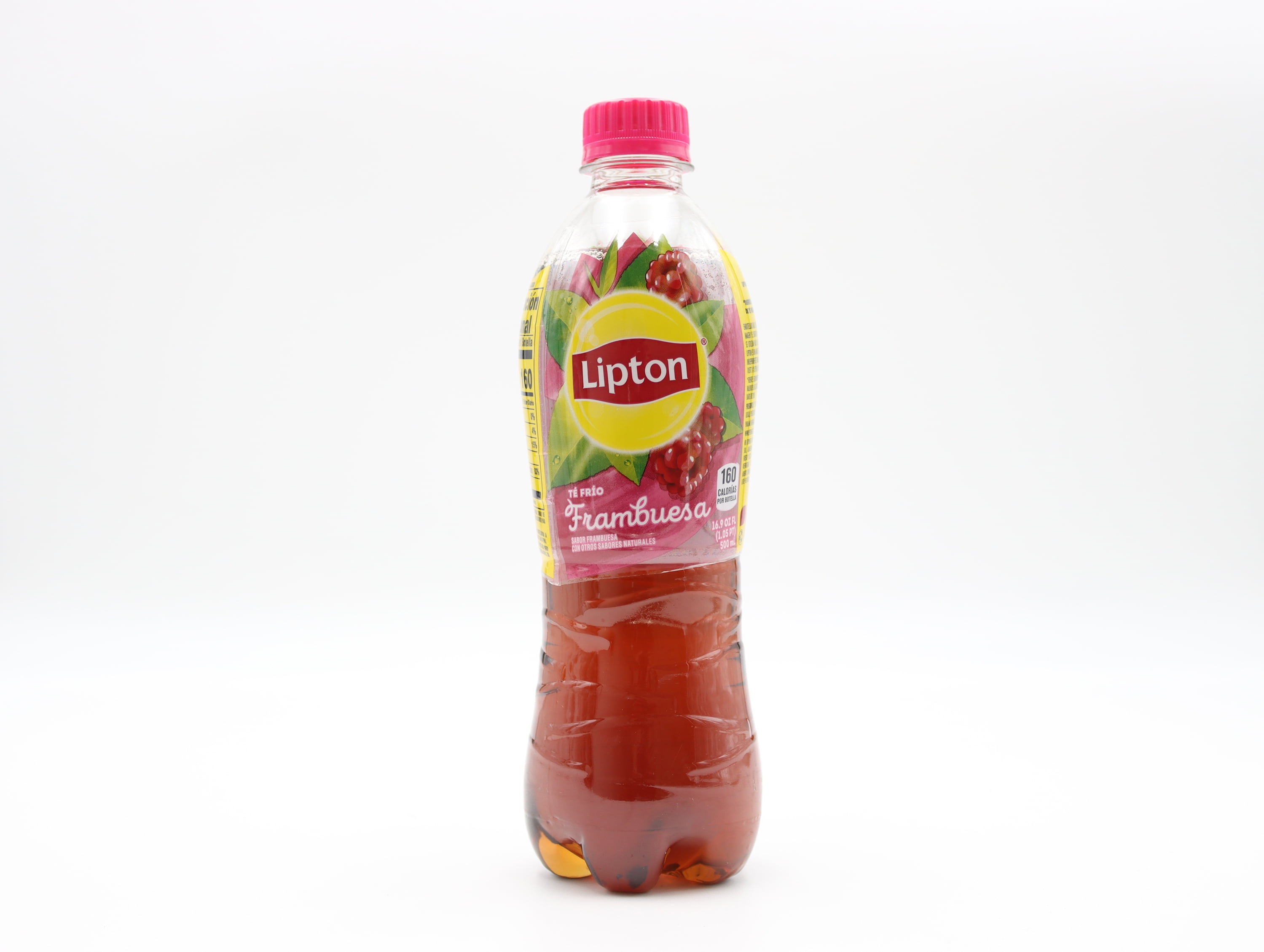 Lipton Iced Tea, Raspberry, 16.9 fl. oz. Bottle, Caffeine Designation ...