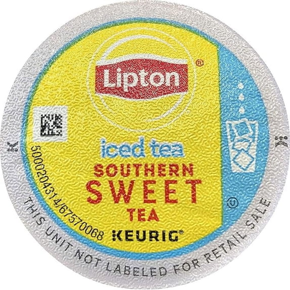 Lipton K-Cups, Southern Sweet Iced Tea, 22 Count, Brewed Black Tea Pods ...
