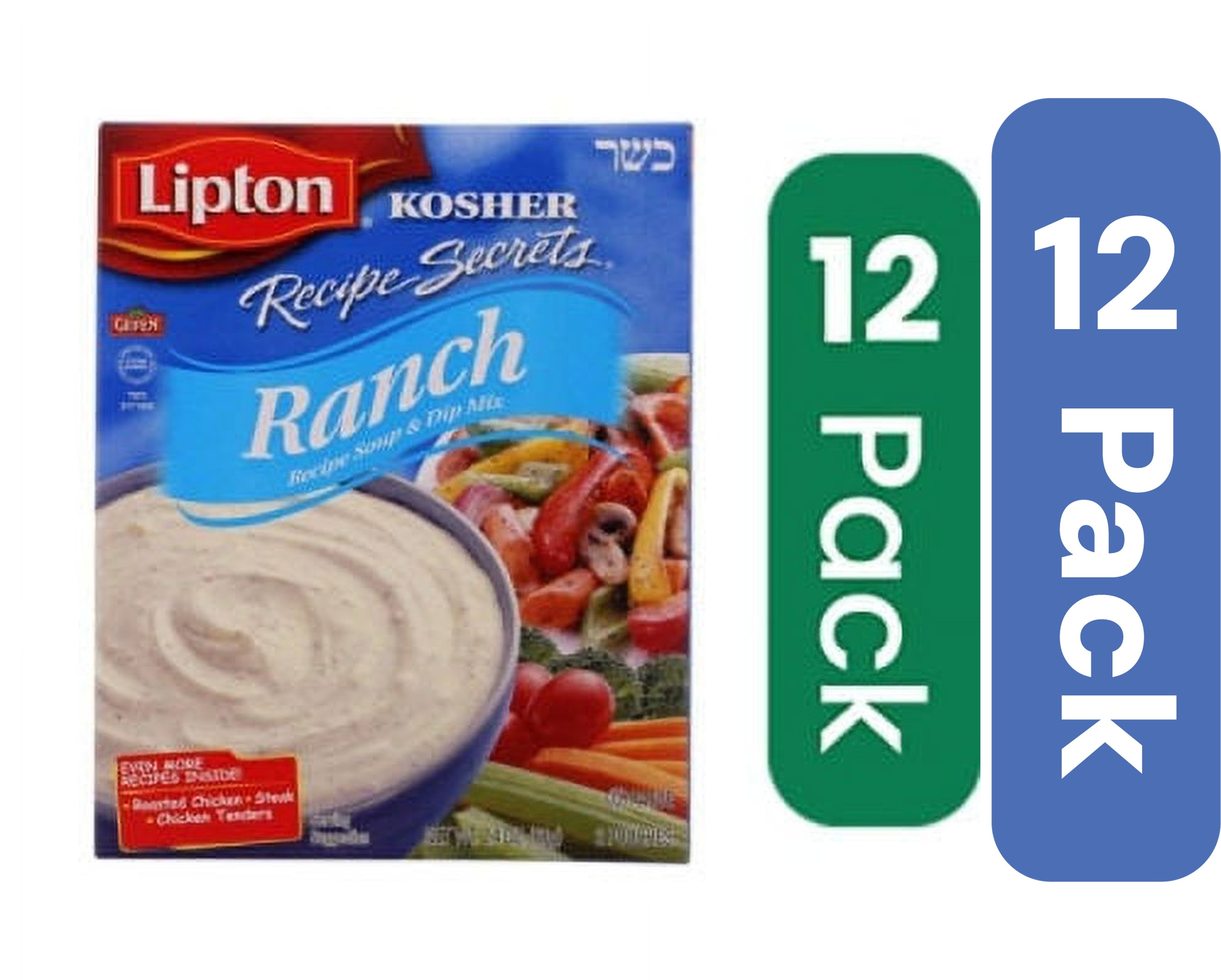 Lipton Kosher Recipe Secret Ranch 2.4 oz (Pack of 12) - Walmart.com