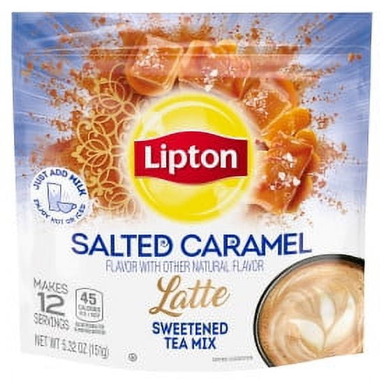 Lipton Salted Caramel Latte Powder, Instant Mix Drink for Hot or Iced ...