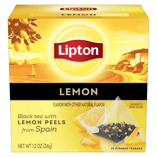 Lipton Lemon Black Tea Pyramid Tea Bags - Walmart.com