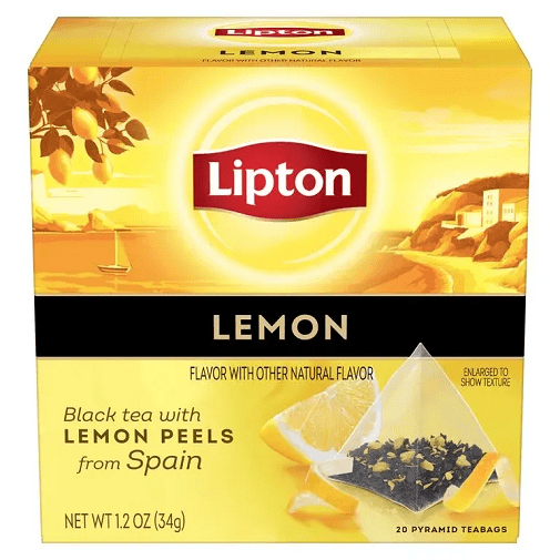 Lipton Lemon Black Tea Pyramid Tea Bags - Walmart.com