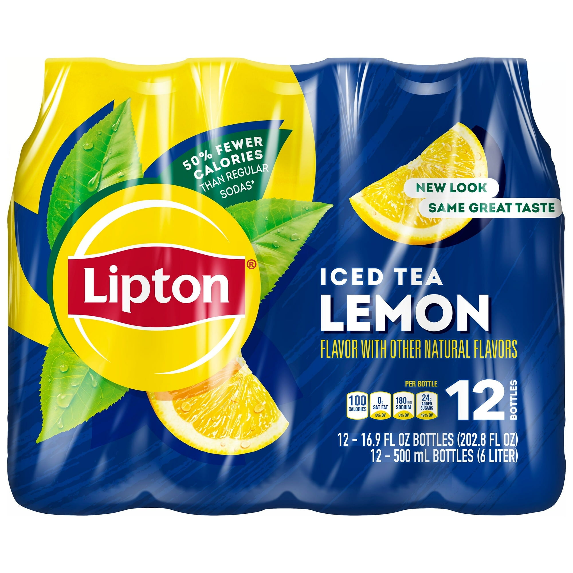 Lipton Lemon Iced Tea, 16.9 fl oz, 12 Pack Bottles - Walmart.com
