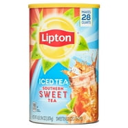 Lipton Instant Peach Iced Tea Mix, Sweetened, Caffeinated, Dairy Free ...