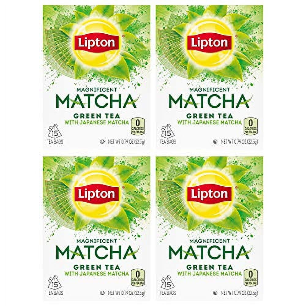 Lipton Magnificent Matcha Japanese Green Tea Bags, Daily Warm Beverage ...