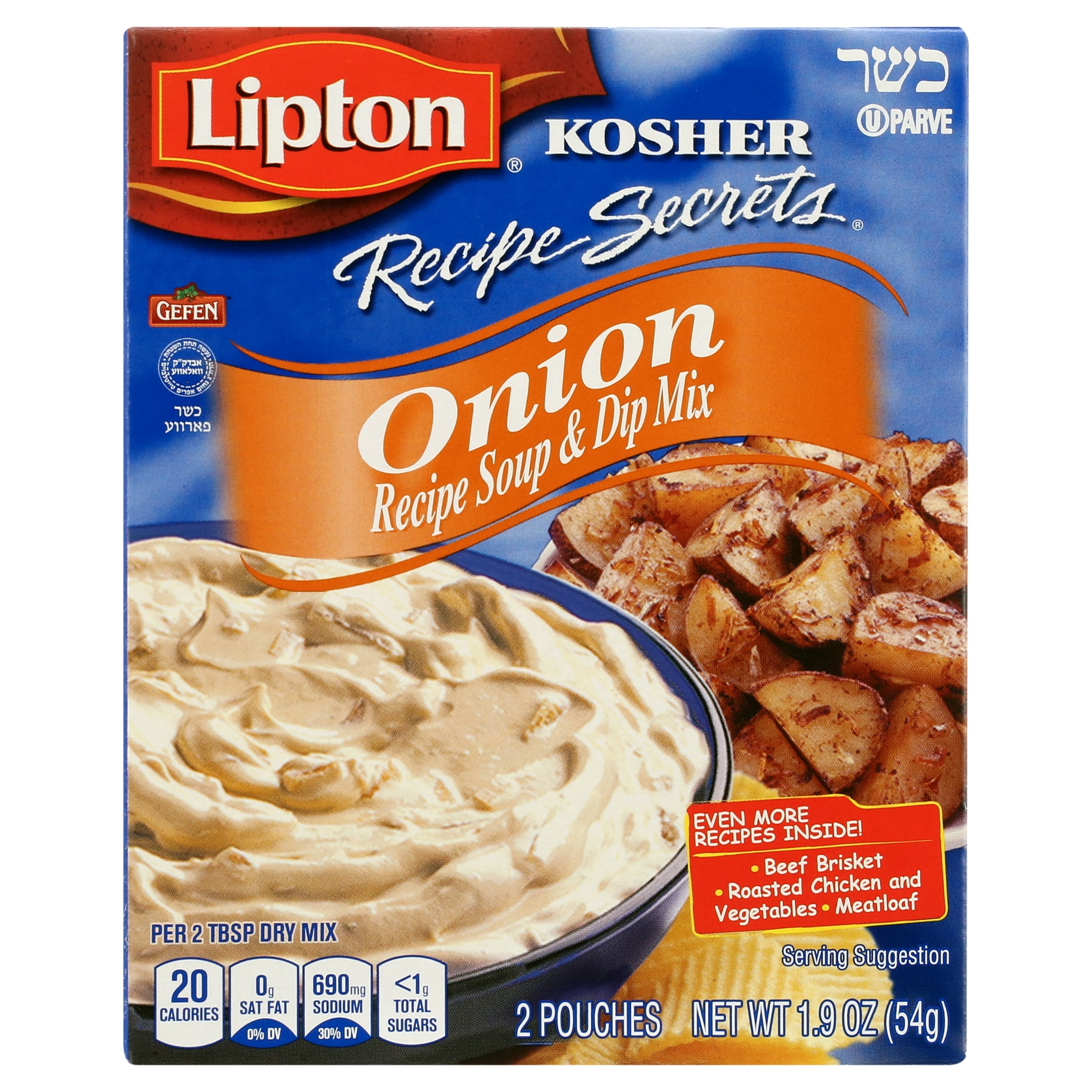 Lipton Onion Recipe Secrets Soup & Dip Mix, French Veggie Flavor with ...