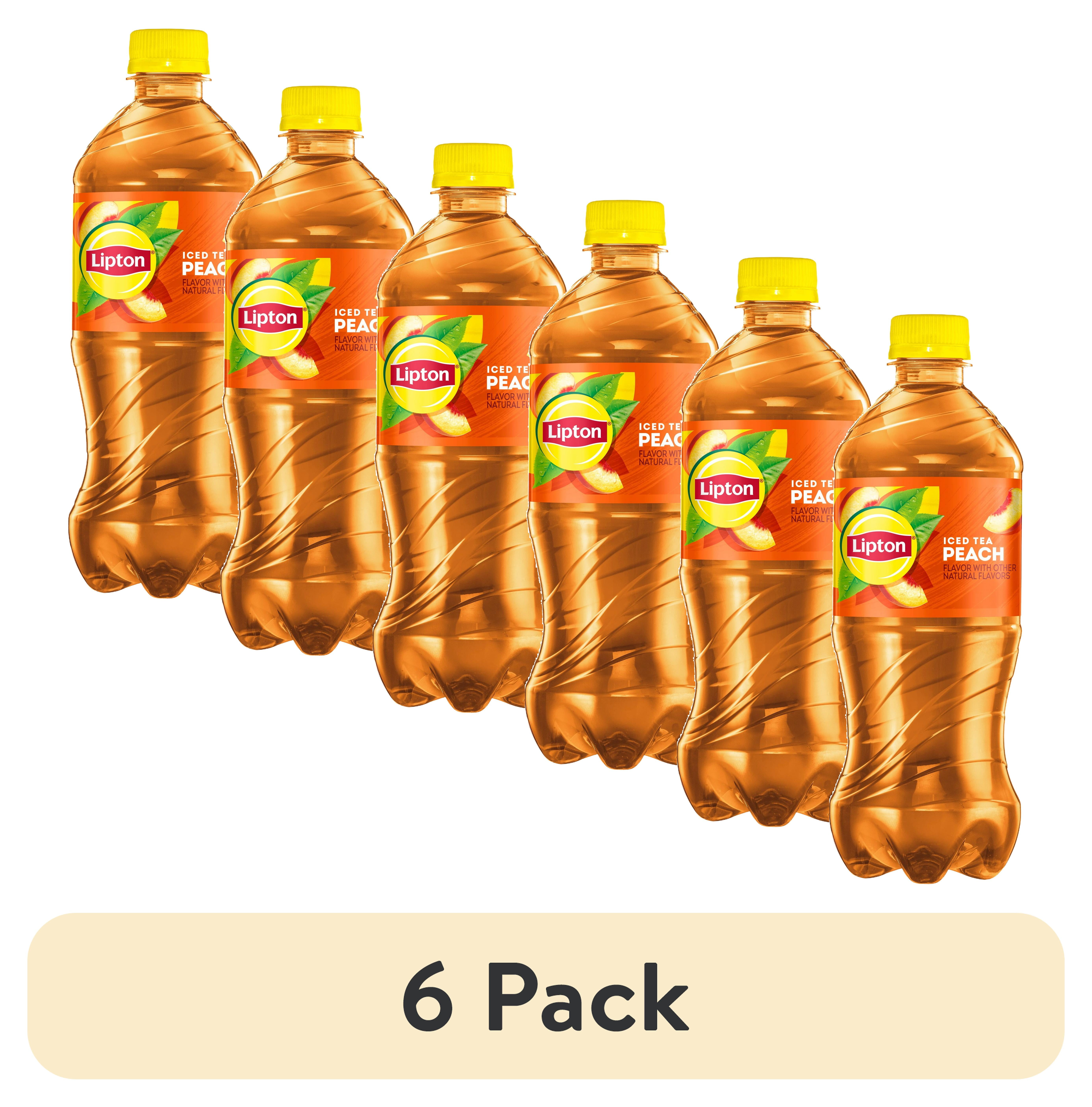 (6 pack) Lipton Peach Iced Tea 20 fl. oz. Bottle - Walmart.com