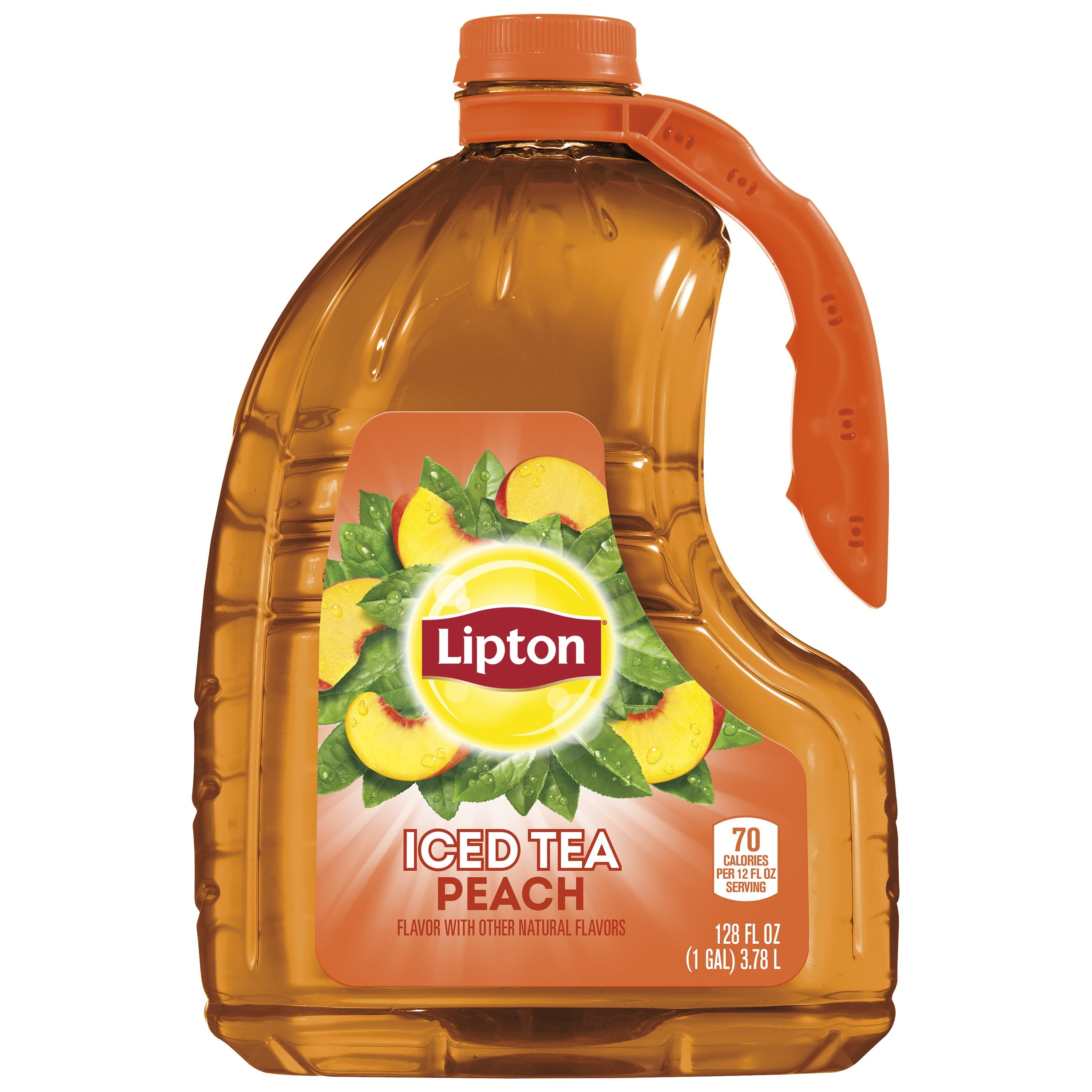 Lipton Peach Iced Tea Bottled Tea Drink, 128 fl oz Bottle - Walmart ...
