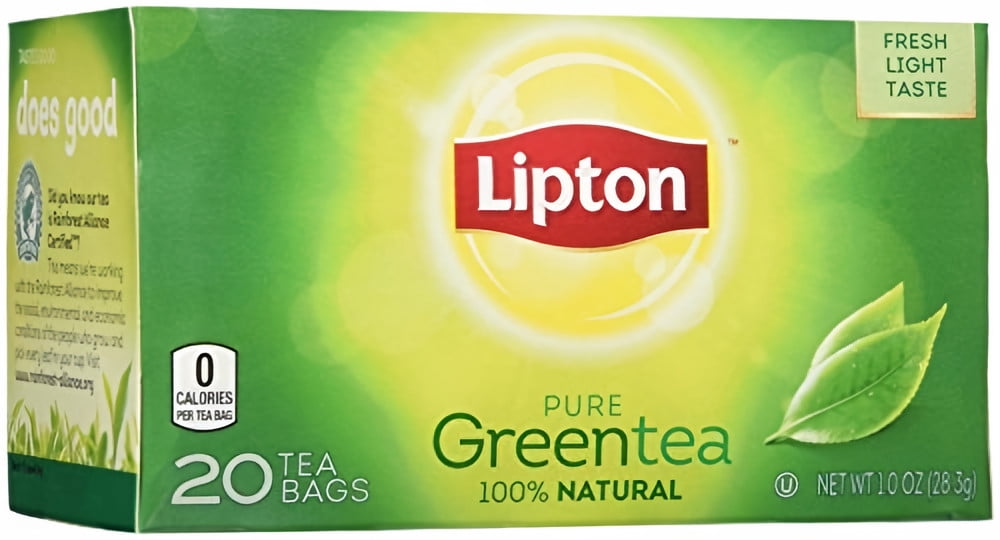 Lipton Pure Green Tea Bags (Pack of 8) - Walmart.com