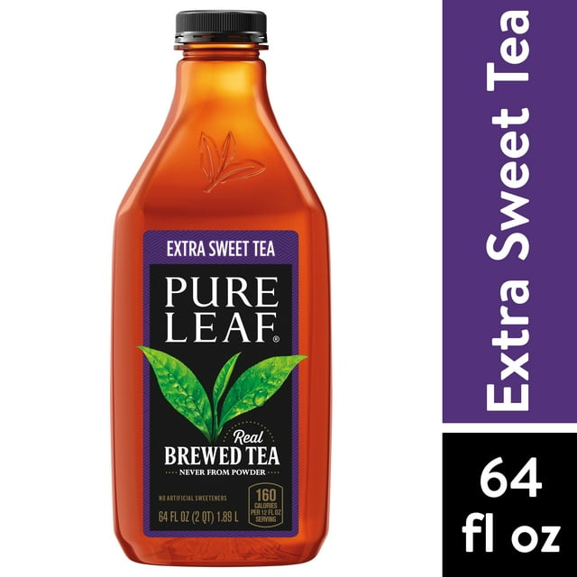 Pure Leaf Extra Sweet Tea, Bottled Tea Drink, 64 fl oz, Bottle ...