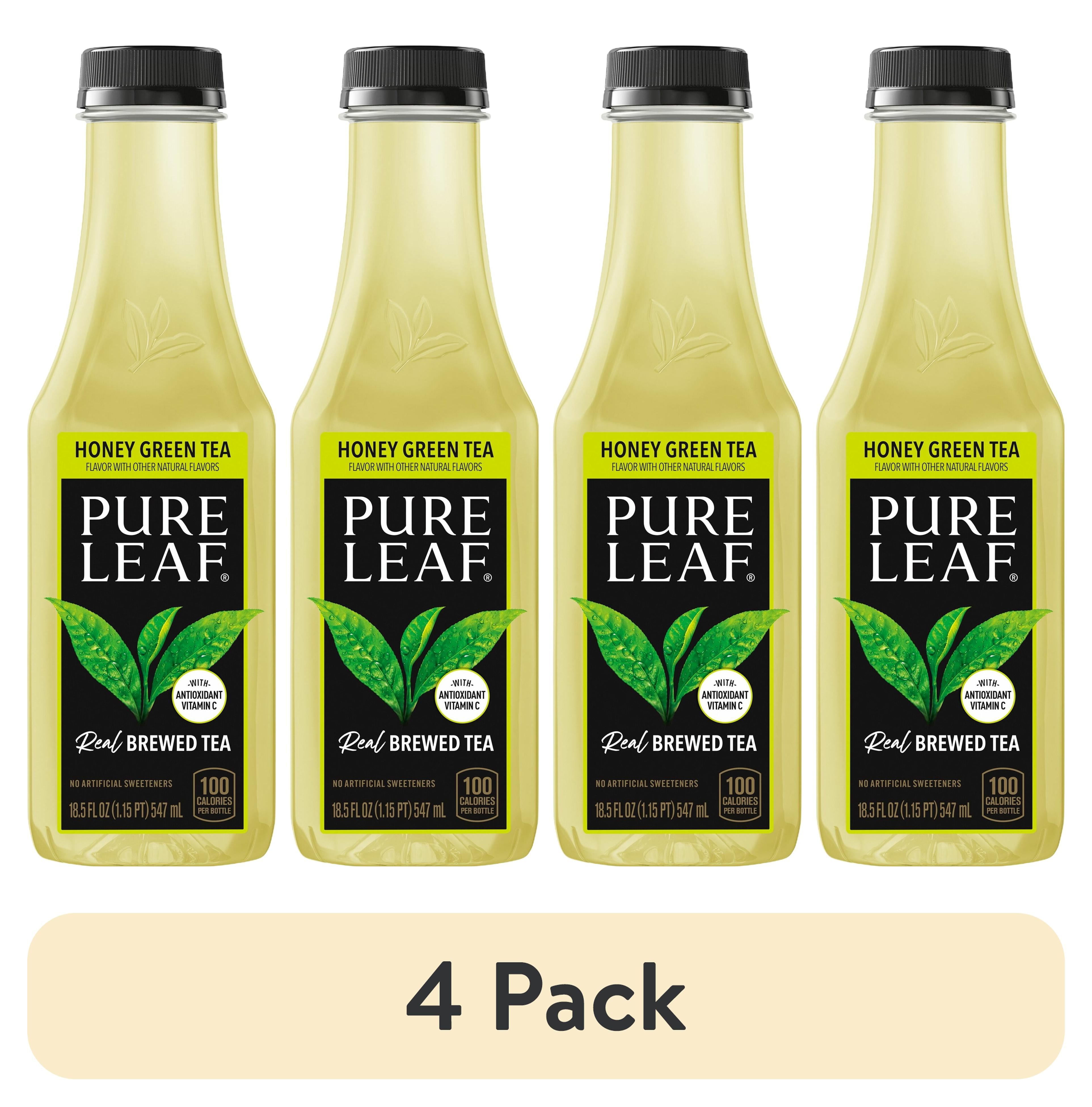 (4 pack) Lipton Pure Leaf Honey Green Tea Iced Tea, Bottled Tea Drink ...