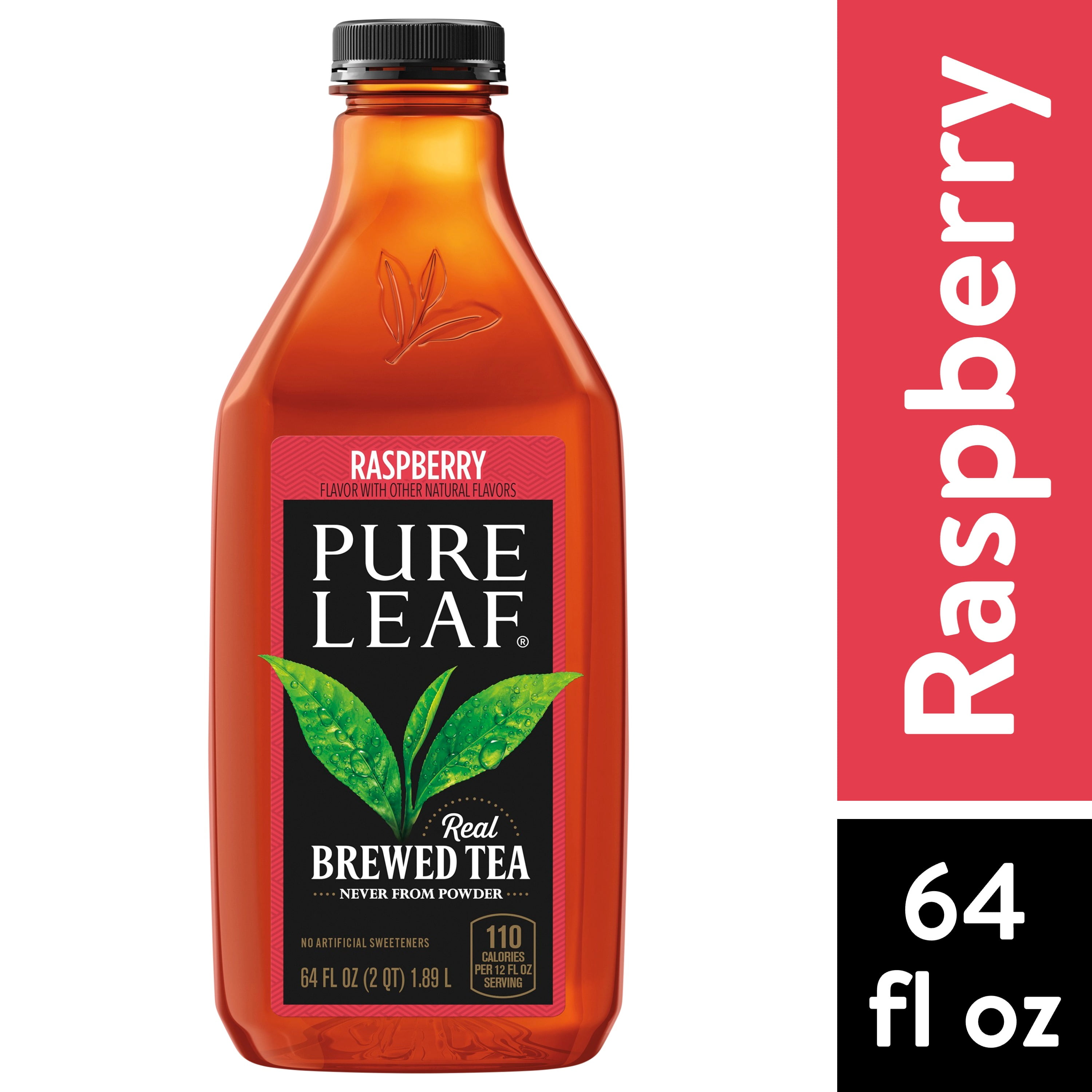Lipton Pure Leaf Raspberry Real Brewed Iced Tea, 64 fl oz Bottle ...