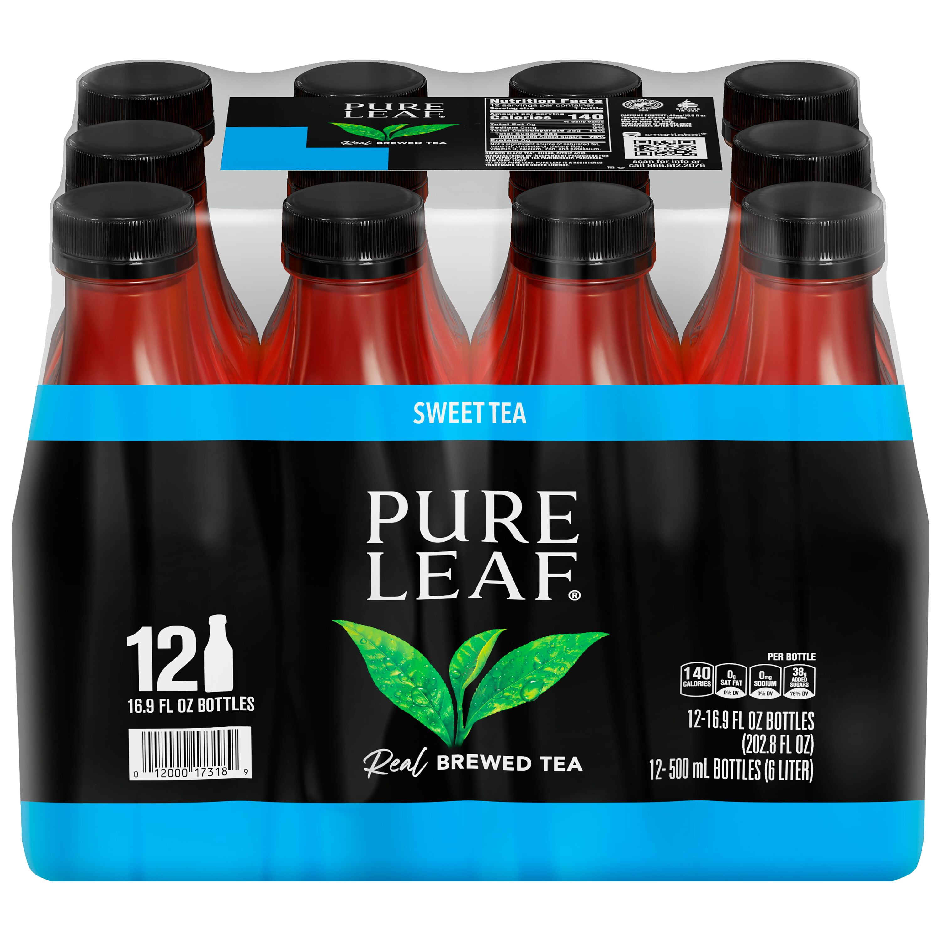 Lipton Pure Leaf Real Brewed Sweet Iced Tea, No Artificial Flavors, 16. ...