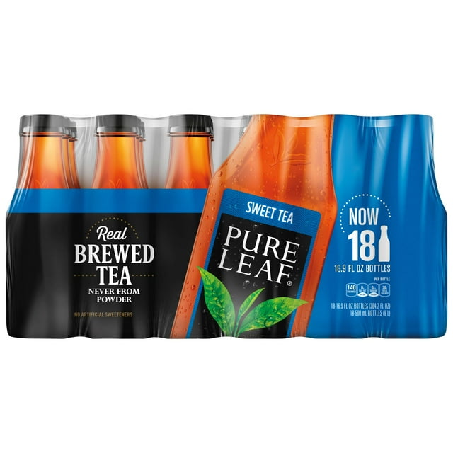 Lipton Pure Leaf Sweet Iced Tea, Brewed from Real Tea Leaves, 18 Pk./16 ...