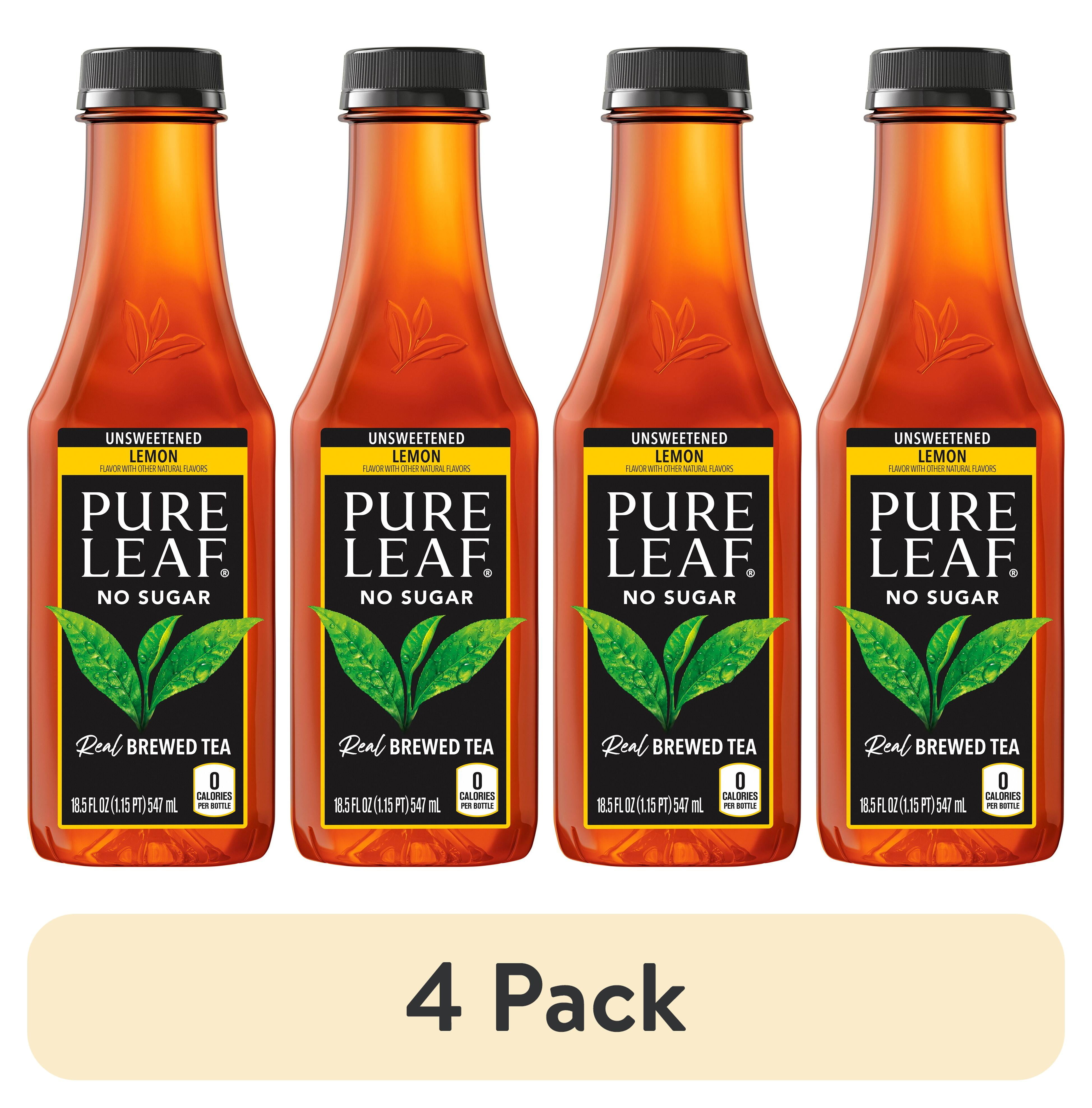 (4 pack) Lipton Pure Leaf Unsweetened Lemon Flavored Real Brewed Iced ...