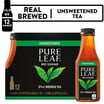 Lipton Pure Leaf Unsweetened Real Brewed Green Iced Tea, 18.5 fl oz, 12 ...