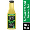 Lipton Pure Leaf Unsweetened Real Brewed Green Iced Tea, 18.5 fl oz, 12 ...