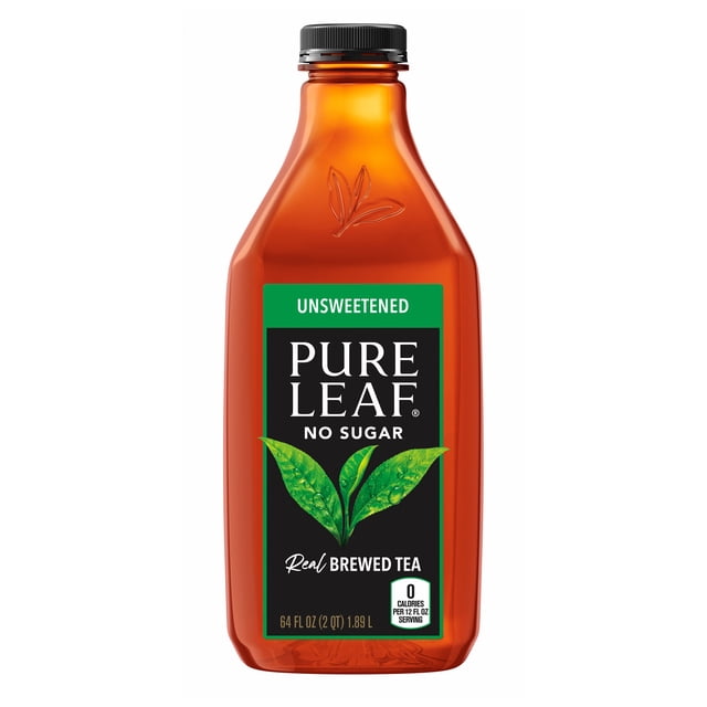Lipton Pure Leaf Unsweetened Real Brewed Iced Tea, 64 fl oz Bottle ...
