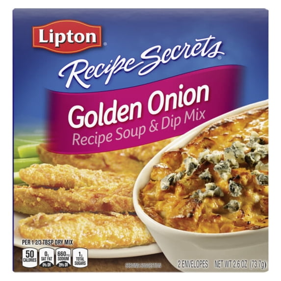 Lipton Recipe Secrets Golden Onion Soup and Dip Mix, Dry Packet, 2.6 oz ...