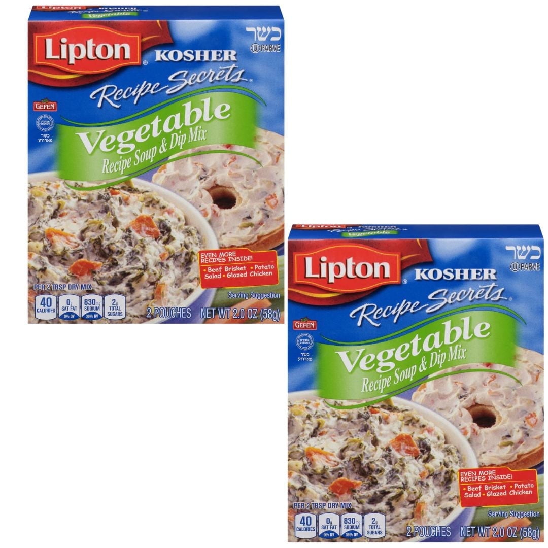 Lipton Recipe Secrets Kosher Vegetable Soup & Dip Mix (Pack of 2 ...