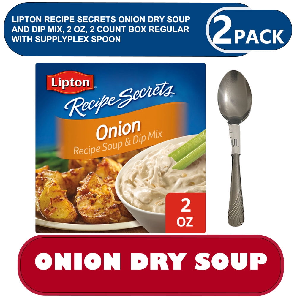 Lipton Recipe Secrets Onion Dry Soup and Dip Mix, 2 oz, 4 Count ...