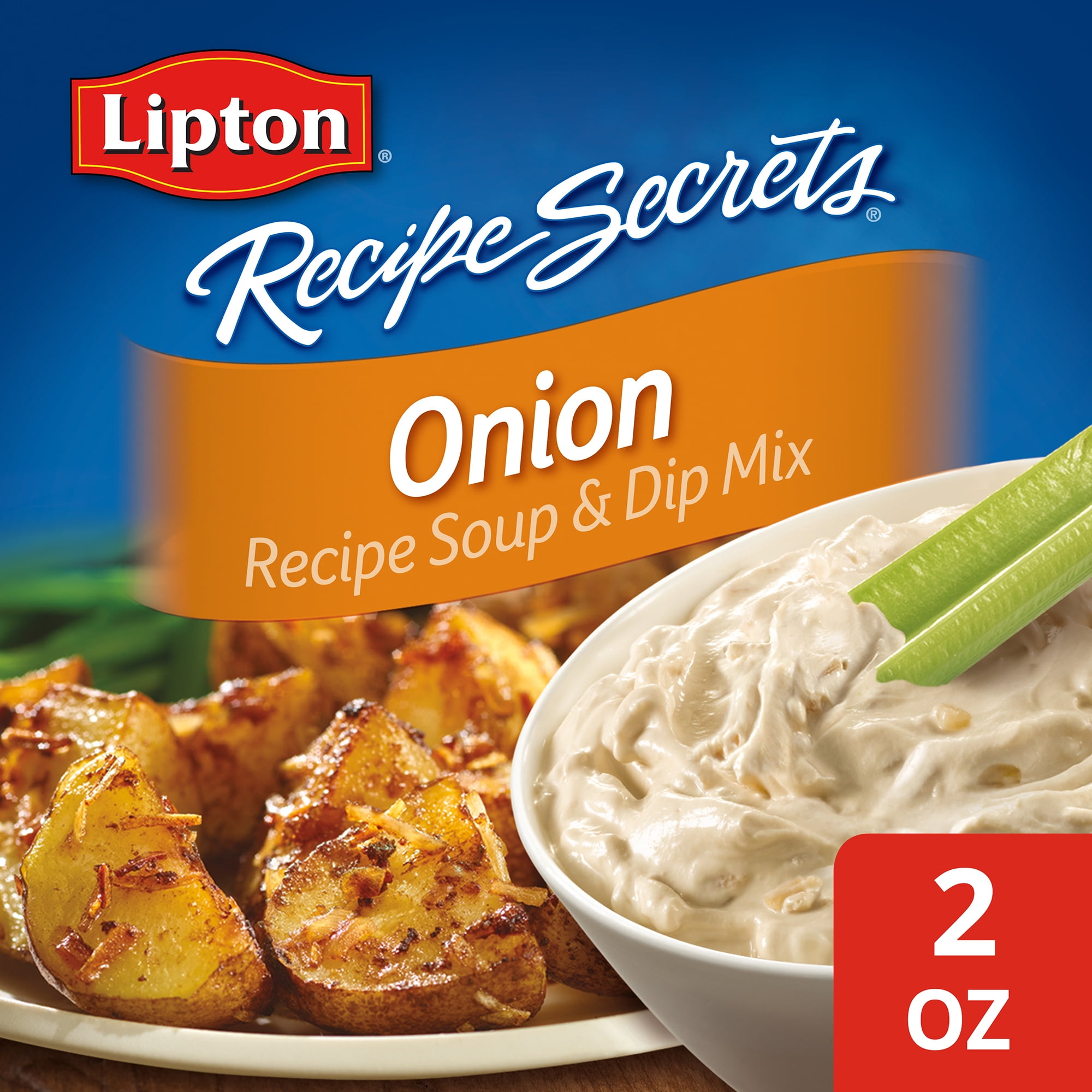 Lipton Recipe Secrets Onion Dry Soup and Dip Mix, 2 oz French Packets ...