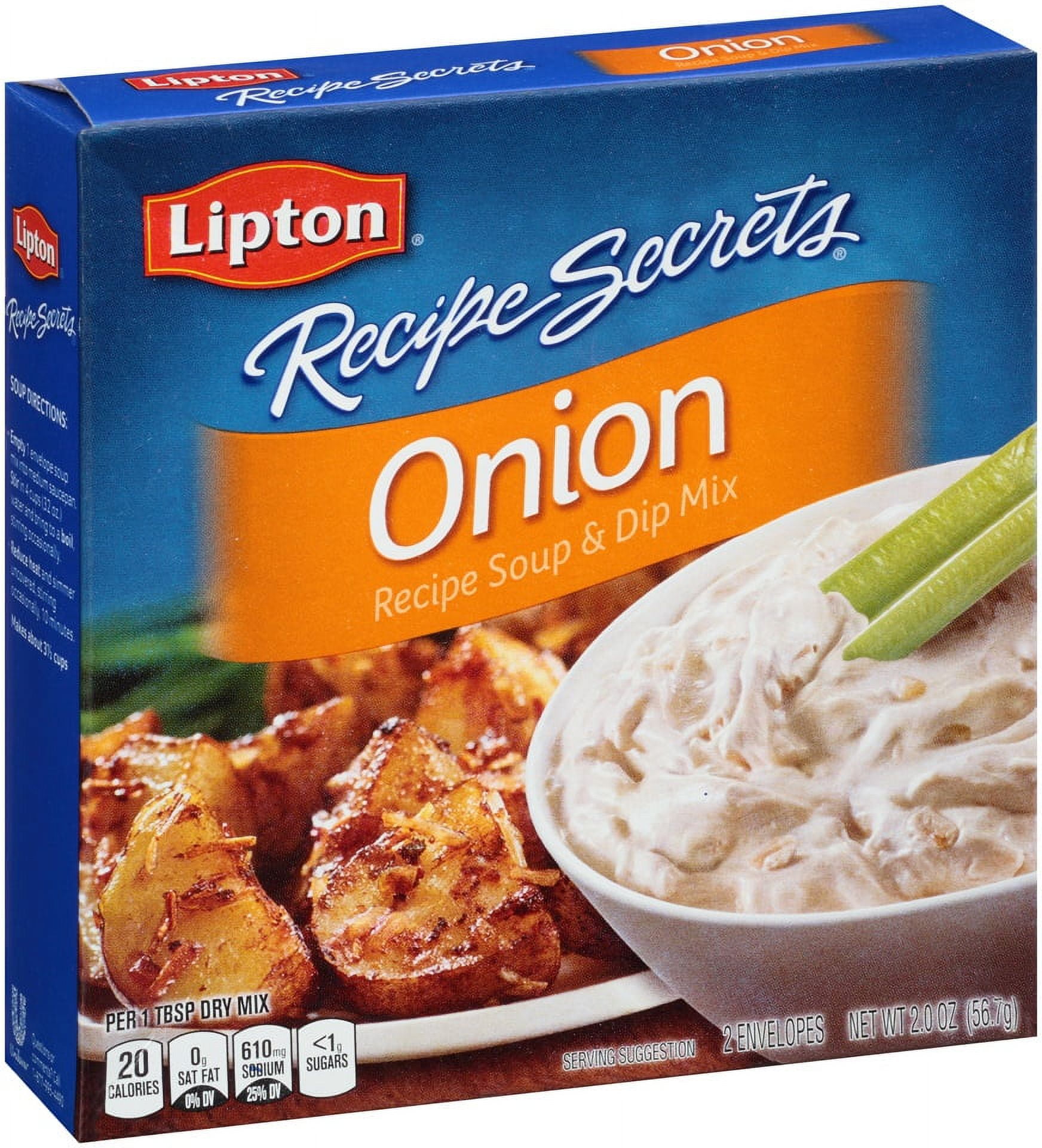 Lipton Recipe Secrets Soup and Dip Mix, Onion Flavor, 2 oz 2 Count ...