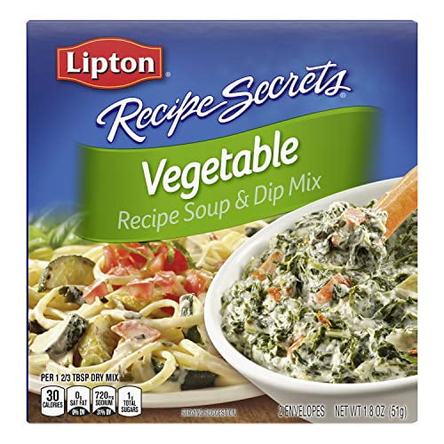 Lipton Recipe Secrets Soup and Dip Mix, Vegetable 1.8 oz, Pack of 12 ...