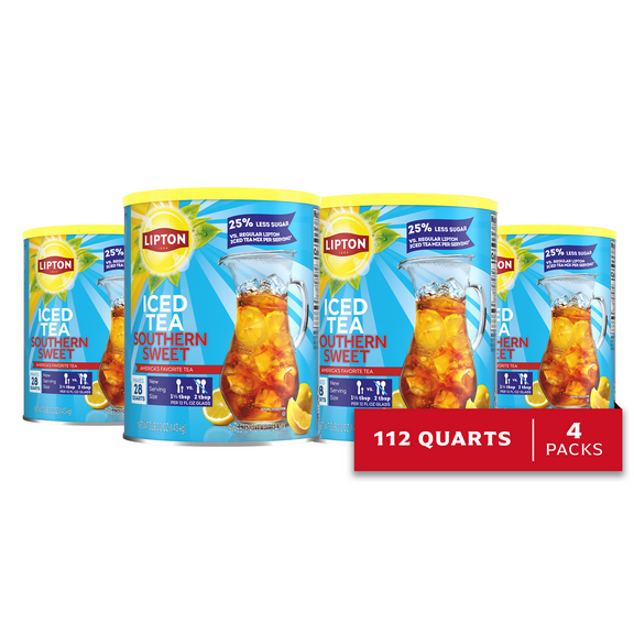 Lipton Instant Unsweetened Iced Tea Powder Mix, 30 qt (Pack of 2 ...