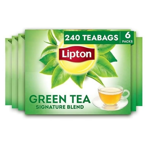 Lipton Signature Blend Green Tea Bags, Unsweetened Teabags for Hot Tea ...