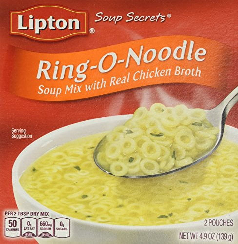 Lipton Soup Secrets Instant Soup Mix Ring-O-Noodle 4.9 oz (Pack of 12 ...