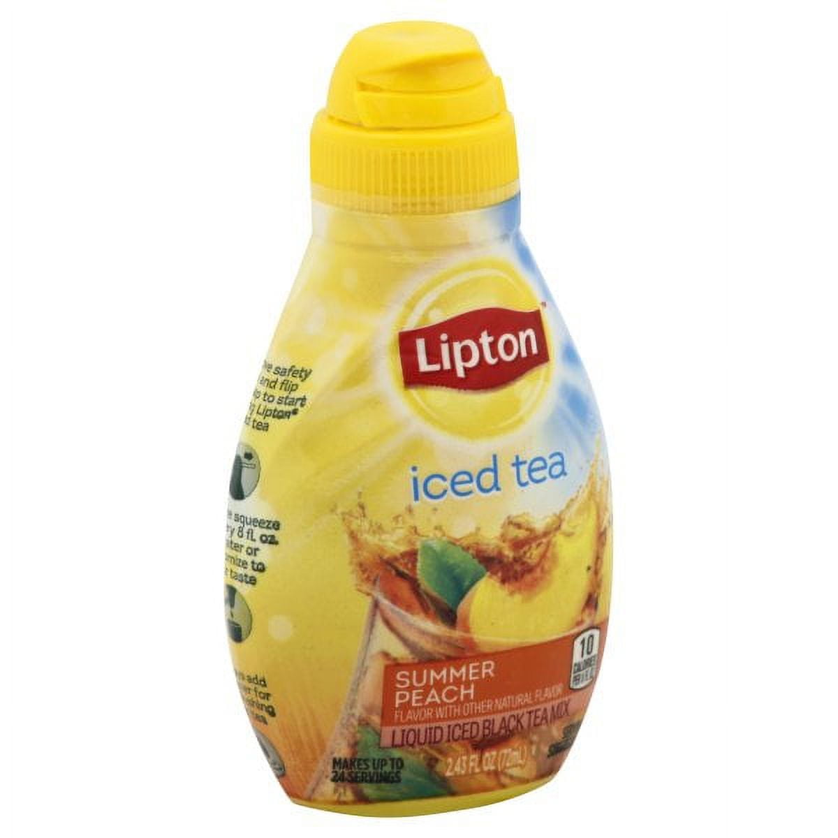 Lipton Summer Peach Liquid Iced Tea Mix, 2.43 oz - Walmart.com