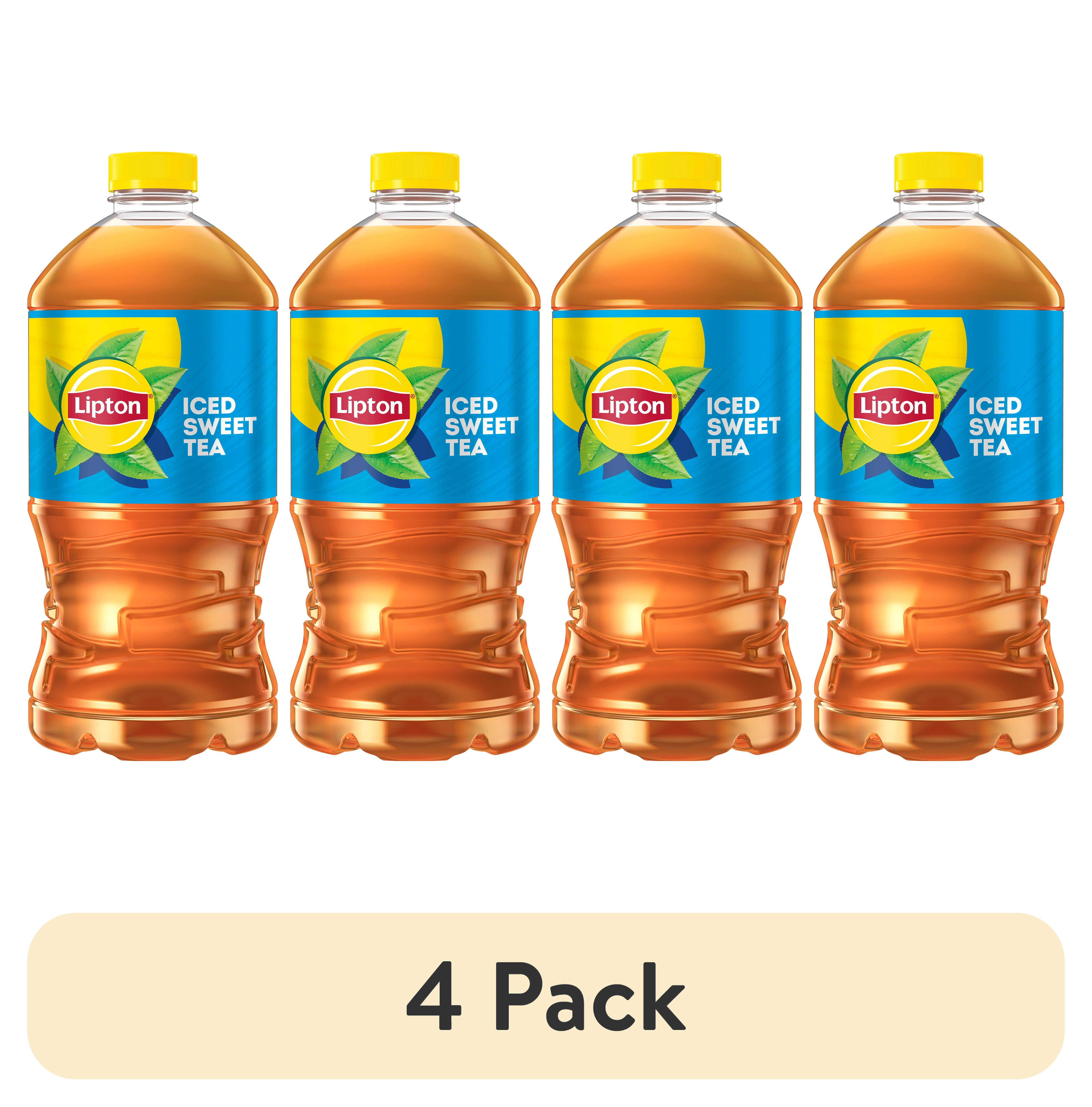 (4 pack) Lipton Sweet Tea Iced Tea, Bottled Tea Drink, 64 fl oz, Bottle ...