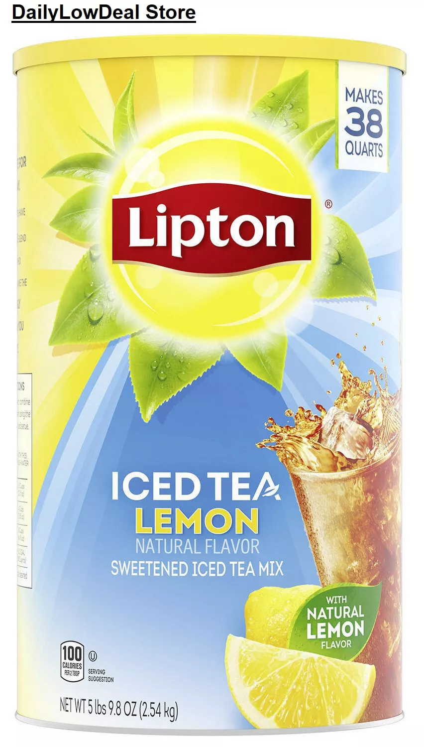 Lipton Sweetened Iced Tea Mix, Lemon (89.8 oz.) - Walmart.com