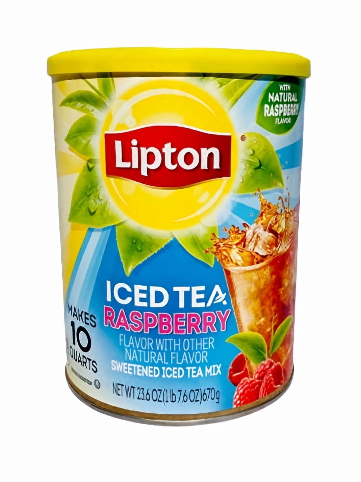 Lipton Sweetened Raspberry Iced Tea Mix 23.6 oz (Pack of 84) - Walmart.com