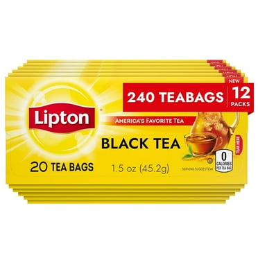 Lipton Southernn Sweet Iced Tea Bags, Family Size, 22 Count (Pack of 6 ...