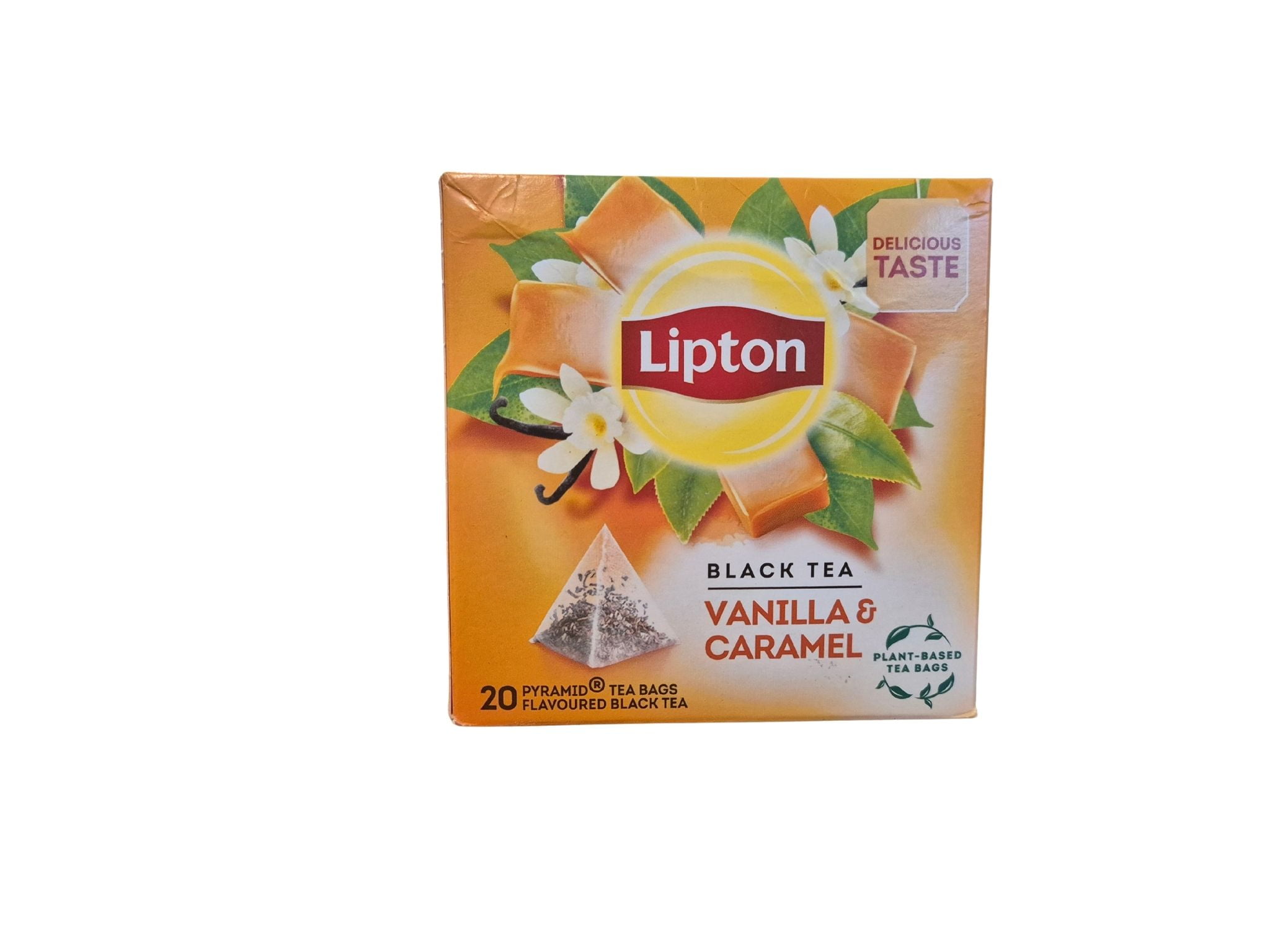 Lipton Tea Bags Vanilla & Caramel Black Tea 20 Count - Imported from ...